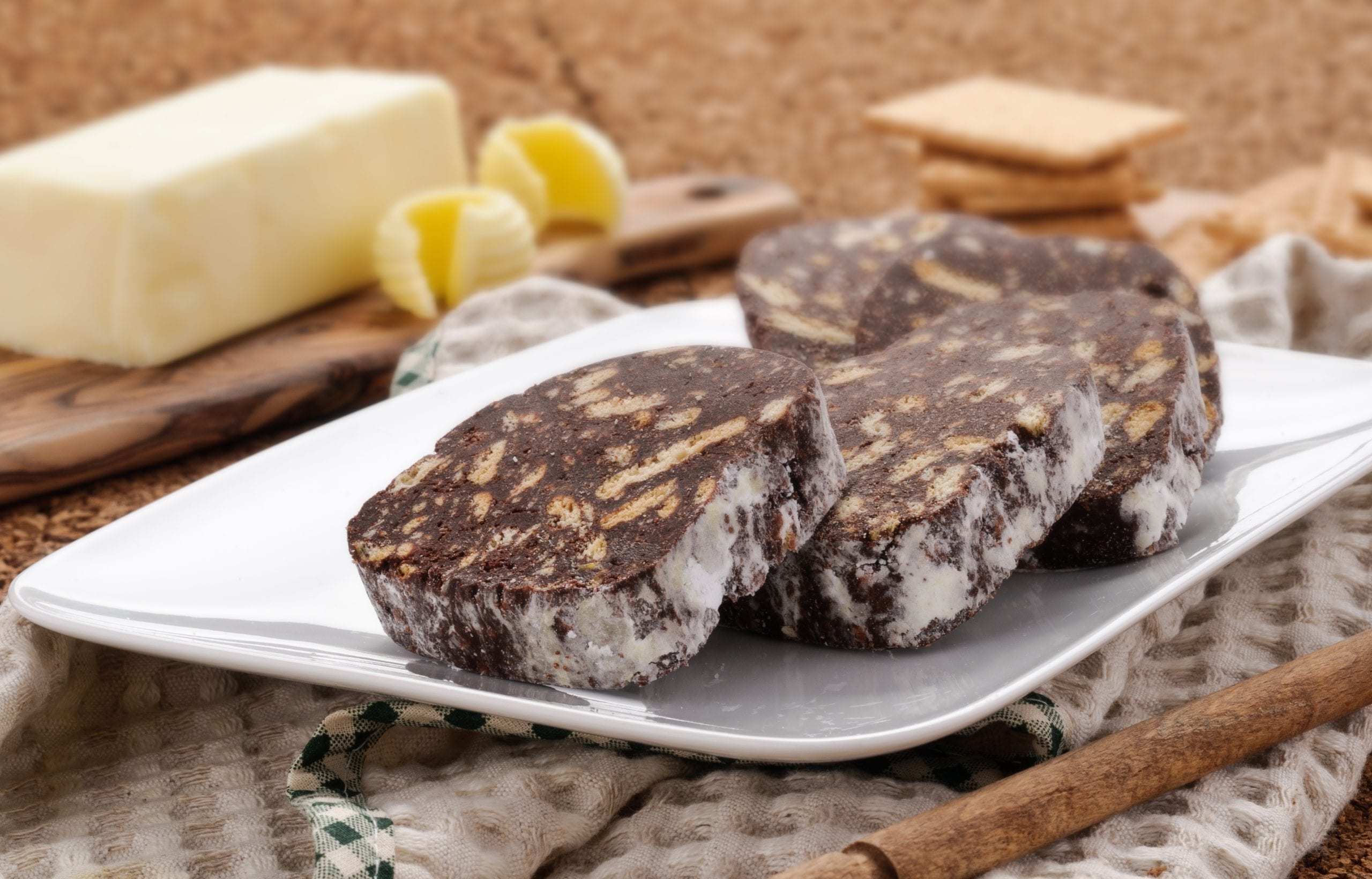 Chocolate salami recipe - Gambero Rosso International